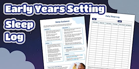 Sleep Chart With Time Checks ECE