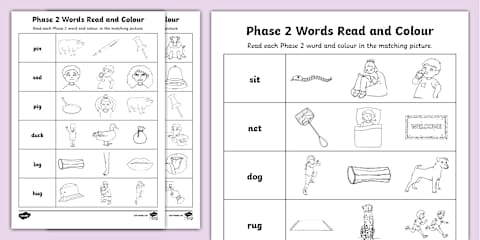 Phase 2 Phonics Tic-Tac-Toe Game