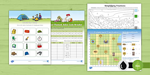 KS1 Orange Themed Maths Working Wall Display Pack