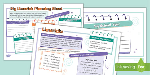 Limerick Poems for Kids | Lesson Teaching Pack | Year 3-4
