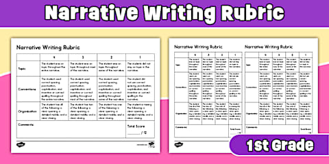 Narrative Writing Anchor Charts for 1st-2nd Grade