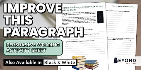 Year 9-10 Persuasive Writing Prompts