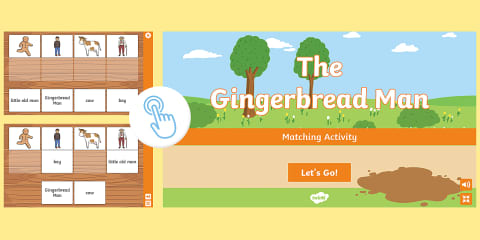 The Gingerbread Man Interactive Anagram Puzzle Game