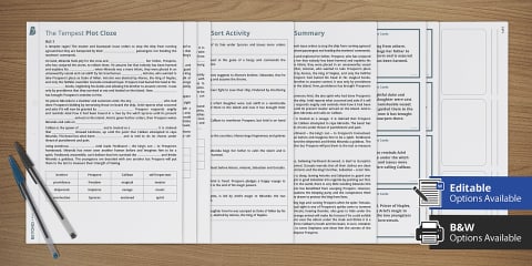 KS3 The Tempest Character Word Search