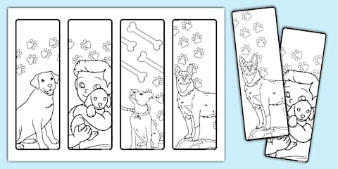 Dog Mindfulness Colouring Sheets for Early Years - Twinkl