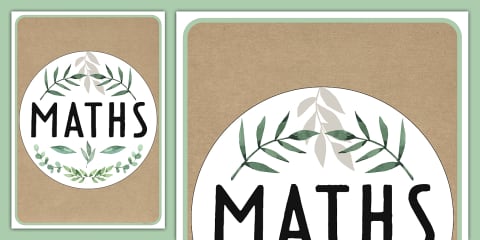 Maths Working Wall Display Pack