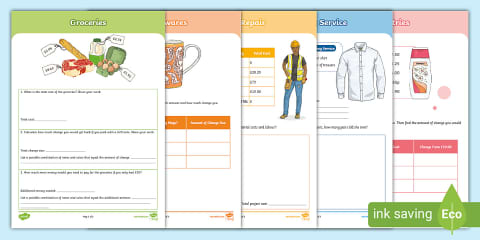 Life Skills Money Problems Worksheet