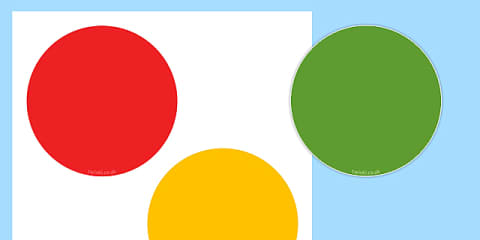 Self Assessment Traffic Lights Worksheet