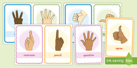 Put Your Hand Up To Speak Poster