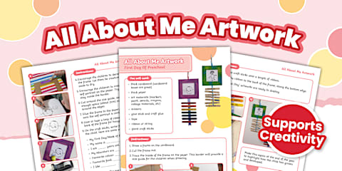 EYLF Kinder Self Portrait Lesson with Photos