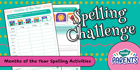 Month Spelling Practice Worksheet