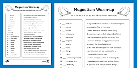 Third Grade Gravity Vocabulary Worksheet