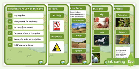 Safe or Unsafe Farm Sorting Activity Cards