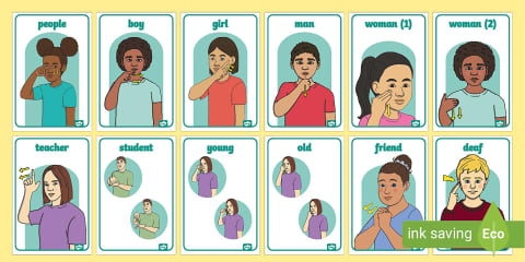 Auslan Emotions Bingo Boards