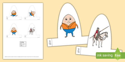 Humpty Dumpty Sequencing Puzzle Strips Game