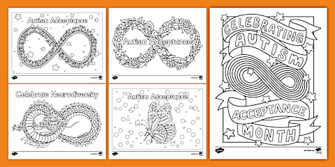 Celebrate Neurodiversity Mindfulness Coloring Pages