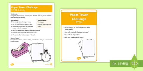 STEM: Paper Chain Challenge