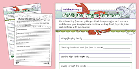 KS2 Dragon Character Description Activity