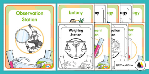 Science Lab Role Play Hazard Warning Bunting