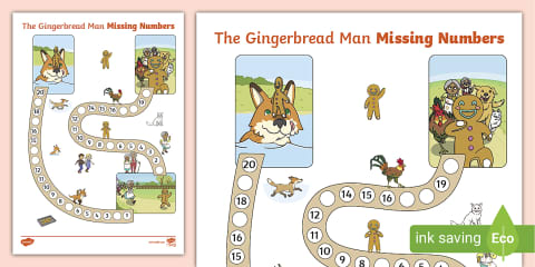 The Gingerbread Man Addition Sheet