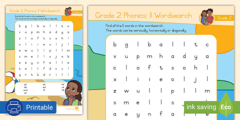Grade 2 Phonics: ll Differentiated Worksheets