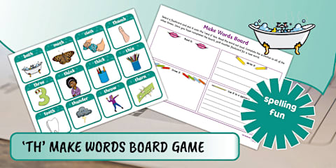'oo' Make Words Board Game