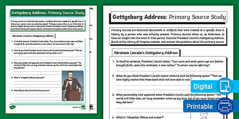 Emancipation Proclamation Primary Source Study