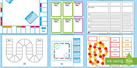 An Editable Board Game Template | F-2 | Twinkl Australia