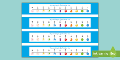 Counting In Halves Number Line