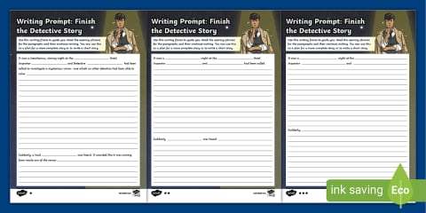 Writing Prompt: Finish the Story Worksheet