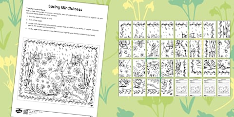 Easter Egg Mindfulness Collaborative Colouring Activity Pack