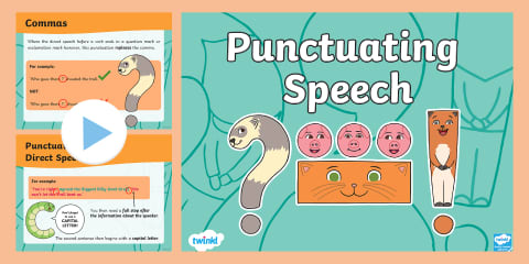 Speech Marks Worksheets - Teaching Resources