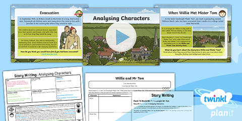 World War II: Goodnight Mister Tom: Story Writing 2 Y5 Lesson Pack To ...