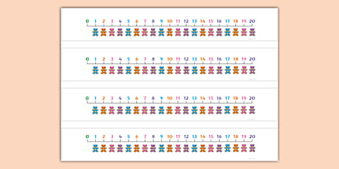 0-10 Number Line (Bears)
