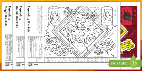 Algebra: Expanding Brackets Differentiated Activity Sheet