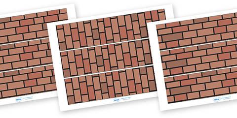 Editable Word Wall Bricks (Large)