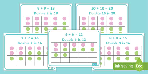 Doubles Maths Matching Game