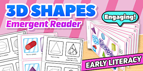 Kindergarten 2D Shapes Word and Picture Matching Worksheet