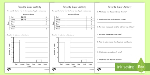 Favourite Sport Data Collection Grade 5 Worksheet