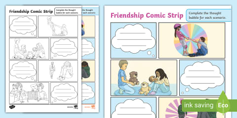 Superhero Finish the Comic Strip Worksheet