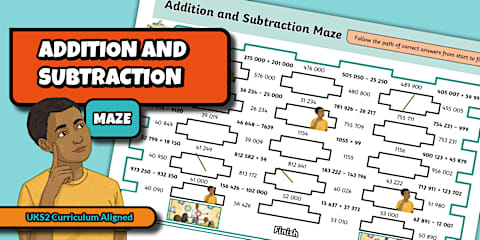 LKS2 Addition and Subtraction Maze