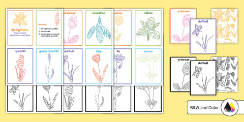 Spring Weather Tracing Word Cards