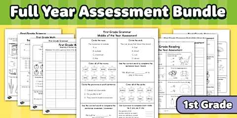 First Grade End of the Year Assessment Pack