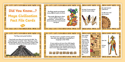Maya Gods Flashcards - Twinkl History Mayan