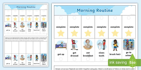 Morning Routine Checklist Display Poster