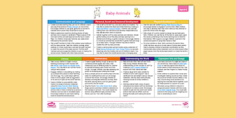 EYFS Baby Animals Mark-Making Image Reveal