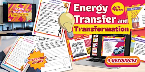 Fourth Grade Energy Transformation Vocabulary Task Cards