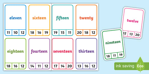 Number Names Fan