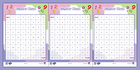 Teen Numbers Maze