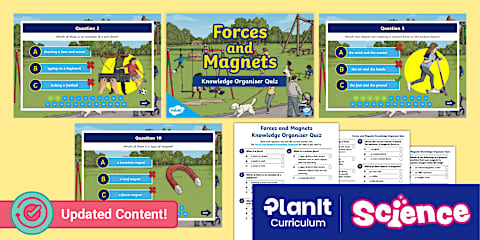 Retrieval Practice: Science: Forces and Magnets: Year 3 Interactive ...